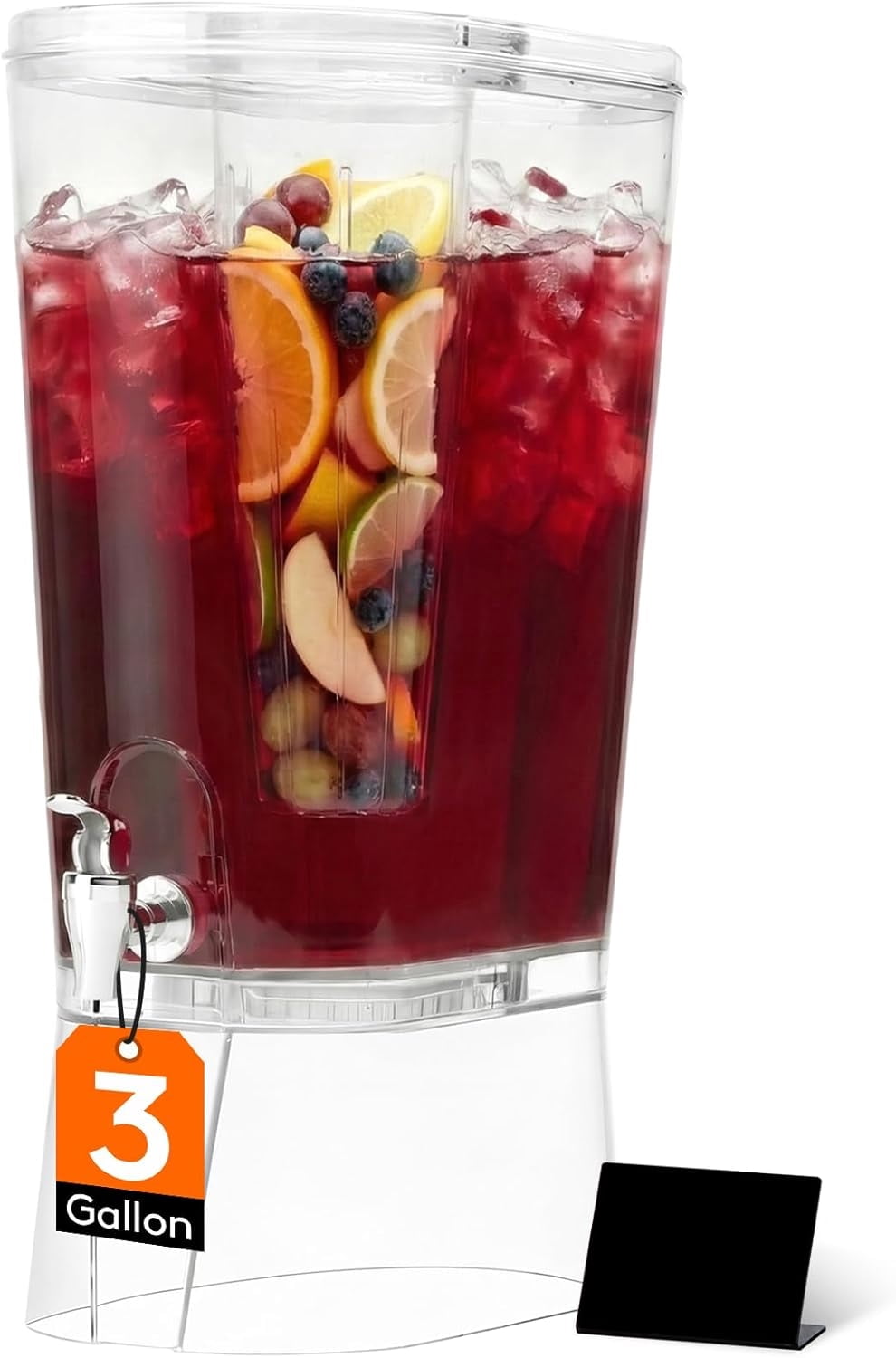 3 Gallon Drink Dispenser for Parties 1Pcs, Large Plastic Beverage ...