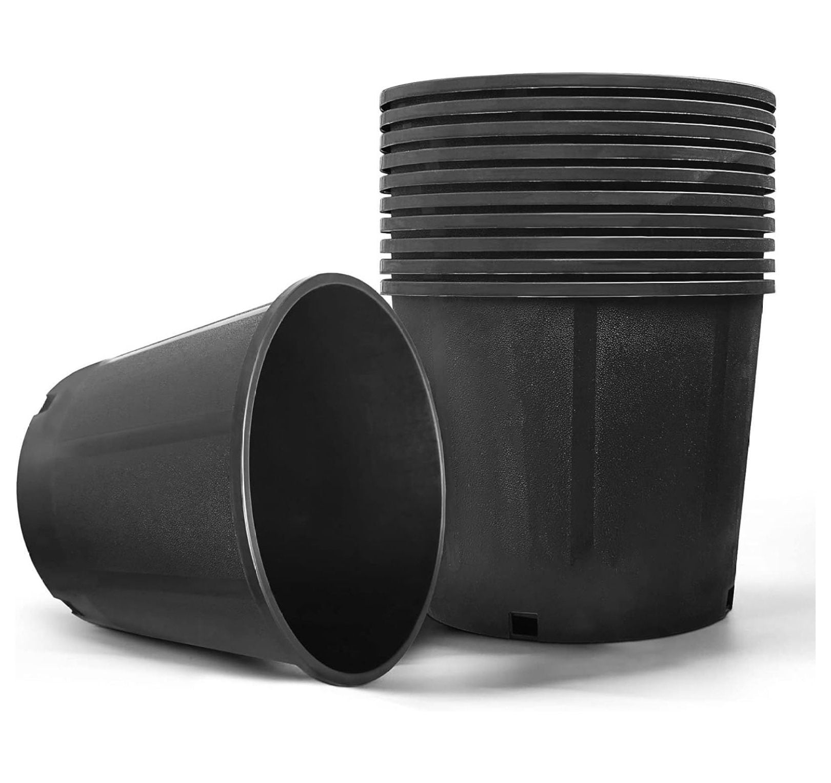 3 Gallon Flexible Nursery Pots Gallon Pot with Drainage Holes Plastic ...