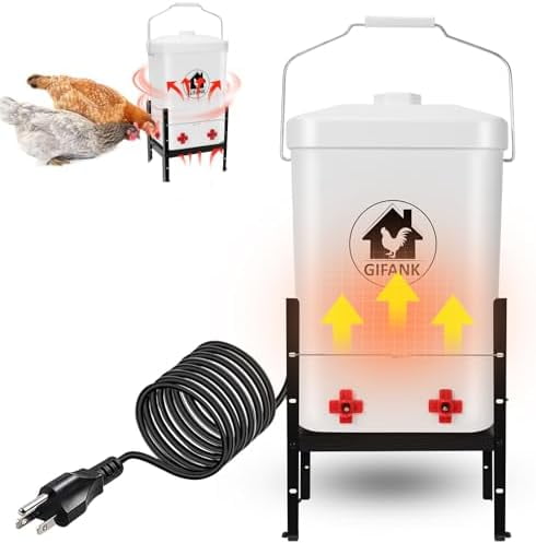 3 Gallon Heated Chicken Waterer for Winter Automatic Heated Chicken ...