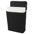 3 Gallon Paper Rope Bathroom Trash Can,Small Wicker Trash Cans with Lid ...
