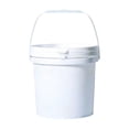 3 Gallon Plastic Bucket with Lid & Handle, Airtight Food Storage ...