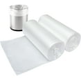 3 Gallon Small Clear Bathroom Trash Bags, Office Wastebasket Liners ...