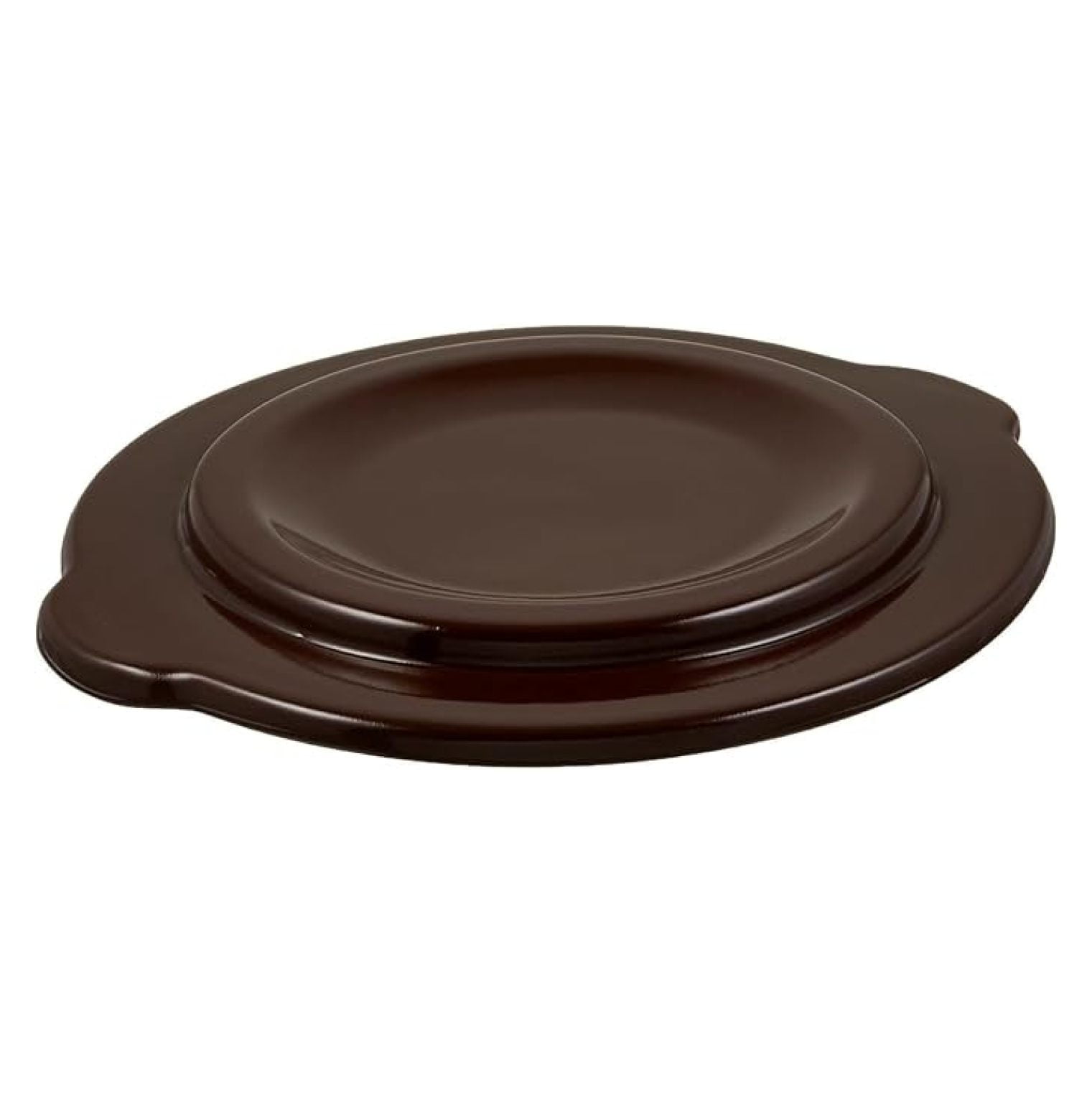 3 Gallon Stoneware Crock Cover - Brown - Fermentation Lid for Pickling ...