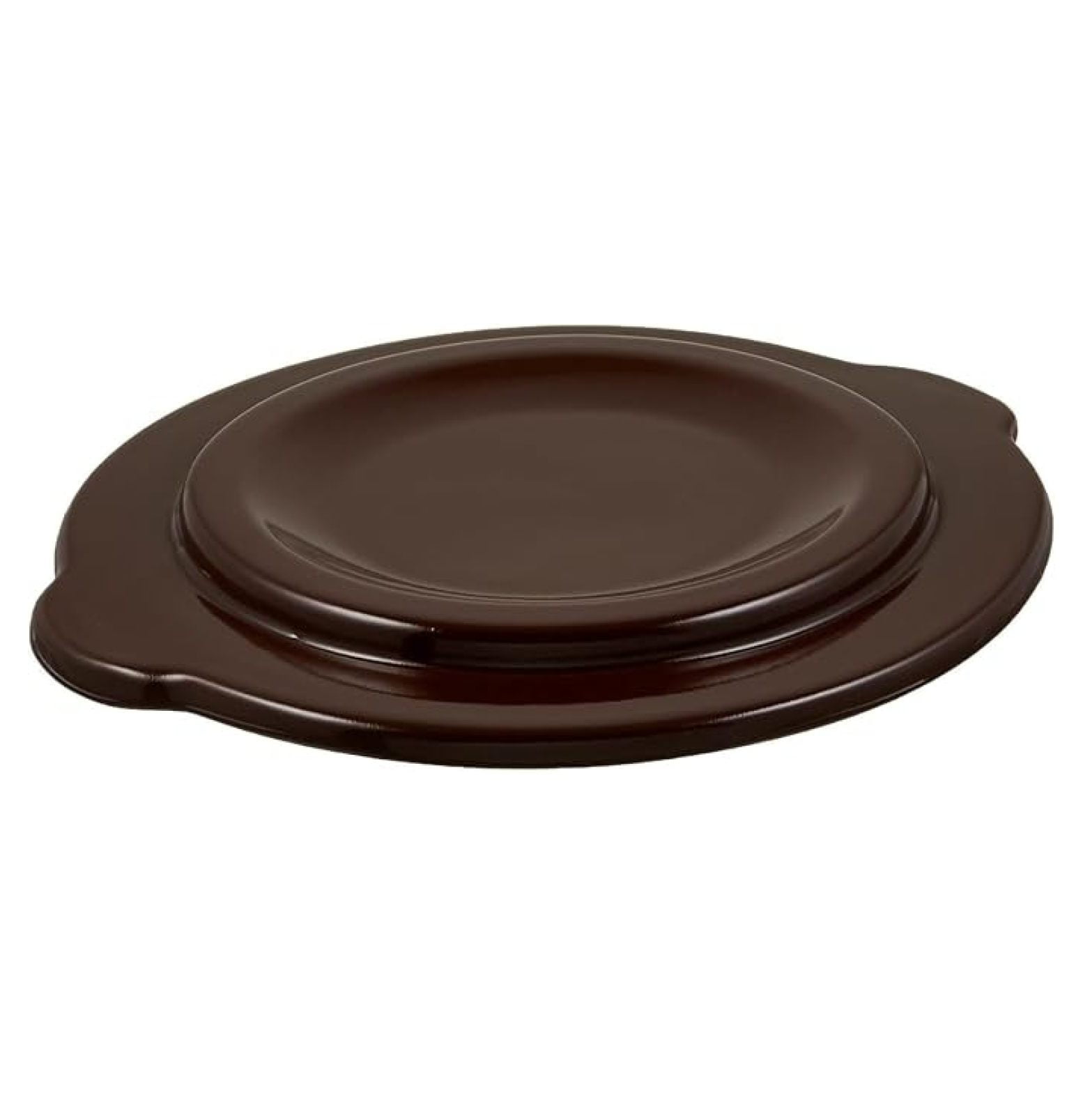 3 Gallon Stoneware Crock Cover - Brown - Fermentation Lid for Pickling ...
