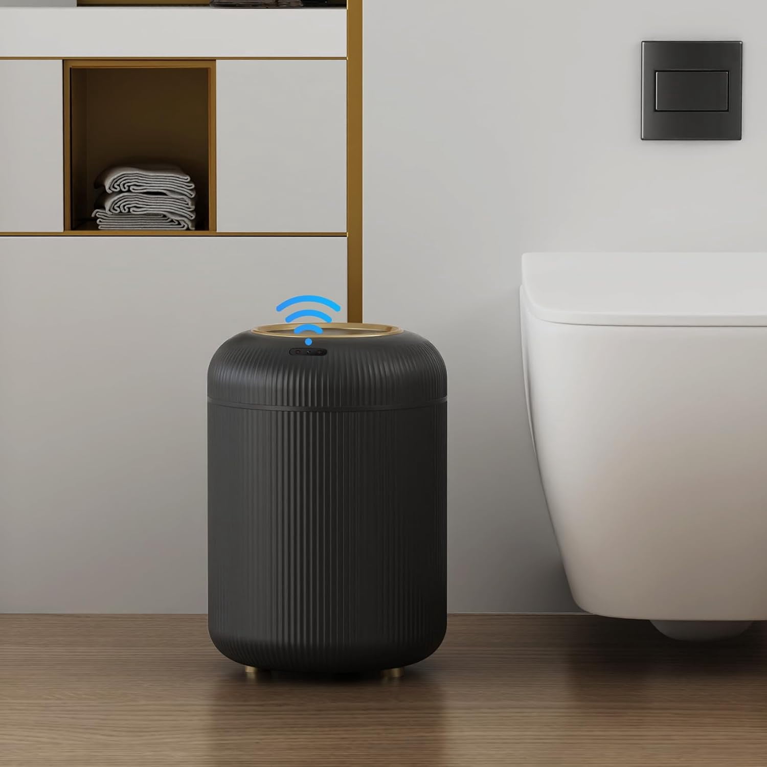 3-Gallon Touchless Trash Can – Automatic Motion Sensor with Lid, Soft ...