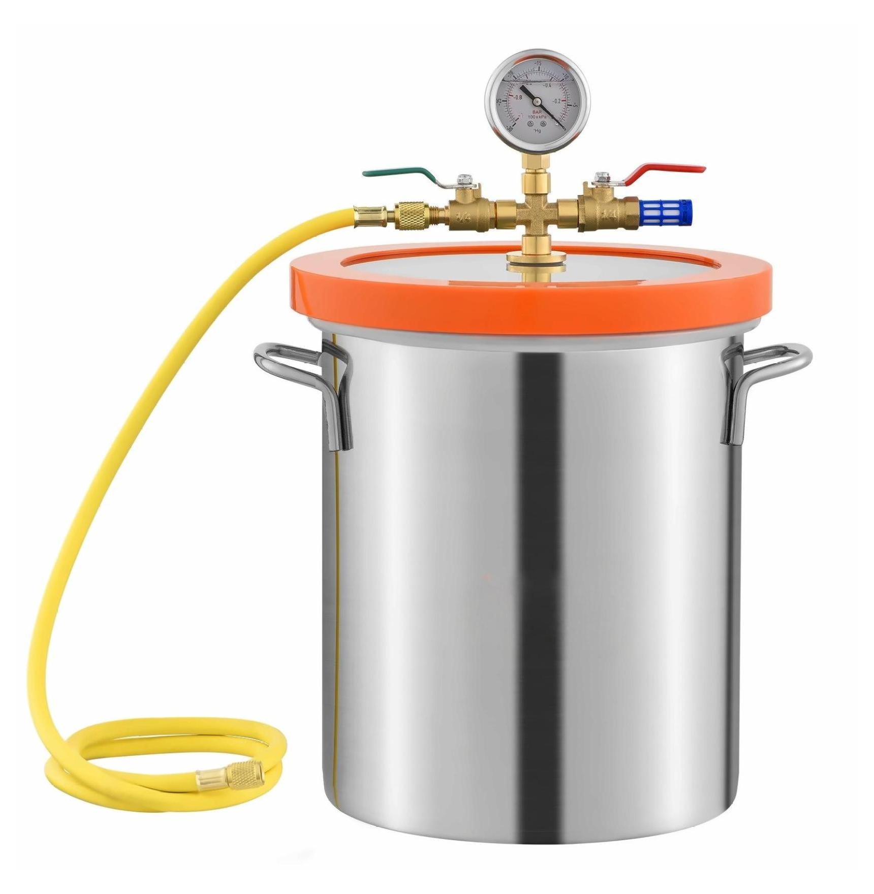 3 Gallon Vacuum Chamber - Nook Warmth Degassing Chamber w/ Tempered ...