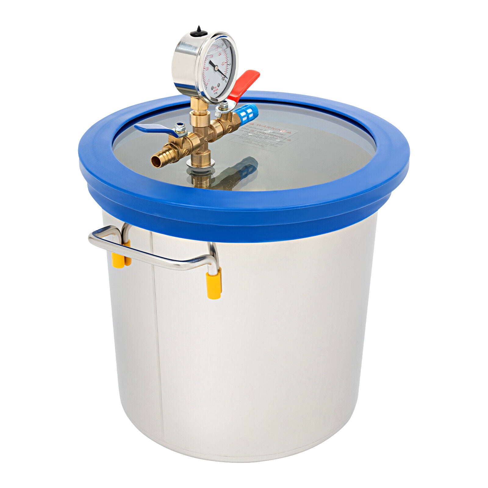 3 Gallon Vacuum Degassing Chamber with Lid, Vacuum Chamber Kit for ...