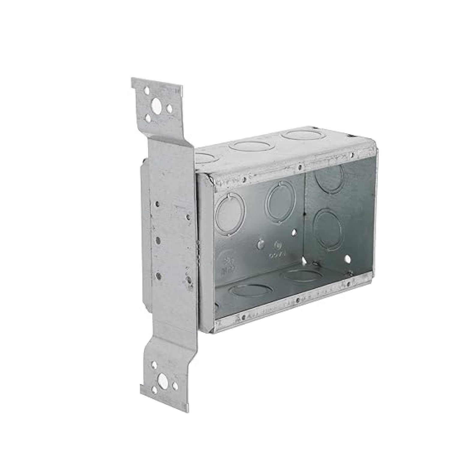 3-Gang Electrical Box 2.5 Inch Deep - Welded Bracket, Metal Switch Box ...