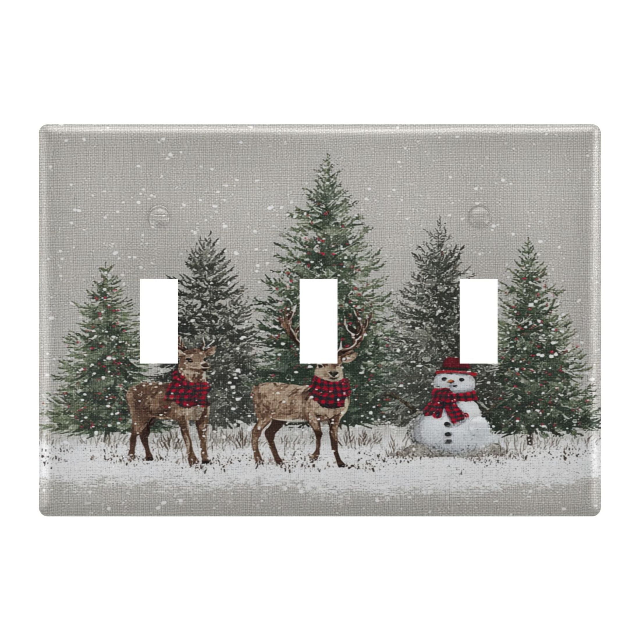 3-Gang Light Switch Wall Plate Outlet Cover for home electrical outlets ...