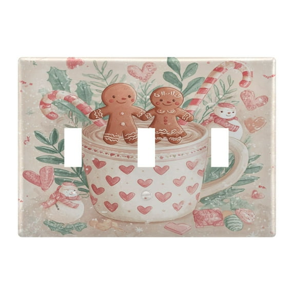 3-Gang Light Switch Wall Plate Outlet Cover for home electrical outlets ...