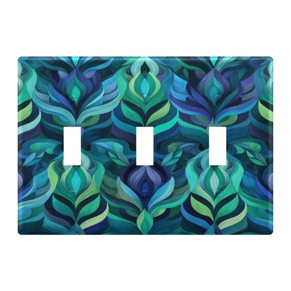 3-Gang Light Switch Wall Plate Outlet Cover for home electrical outlets ...