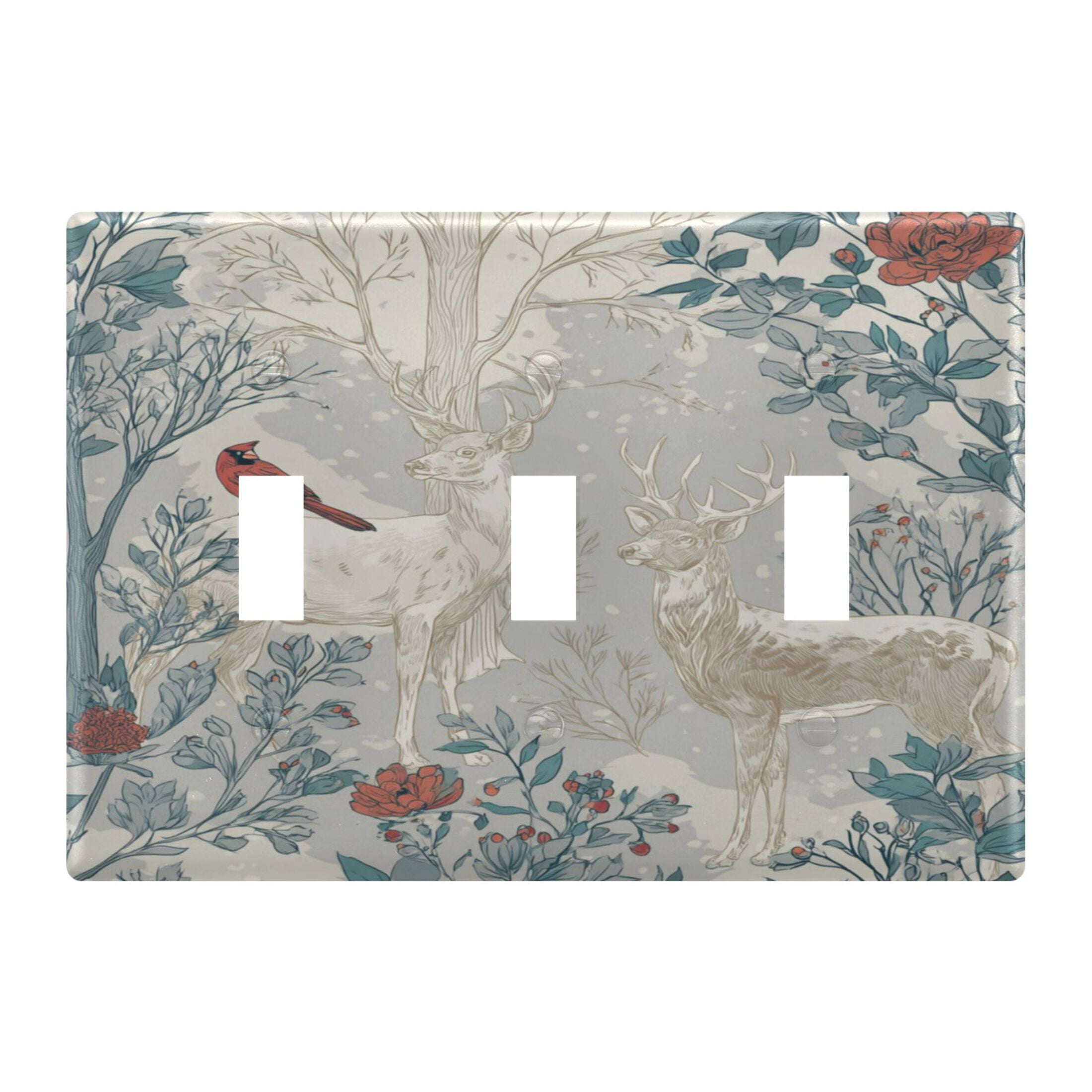 3-Gang Light Switch Wall Plate Outlet Cover for home electrical outlets ...