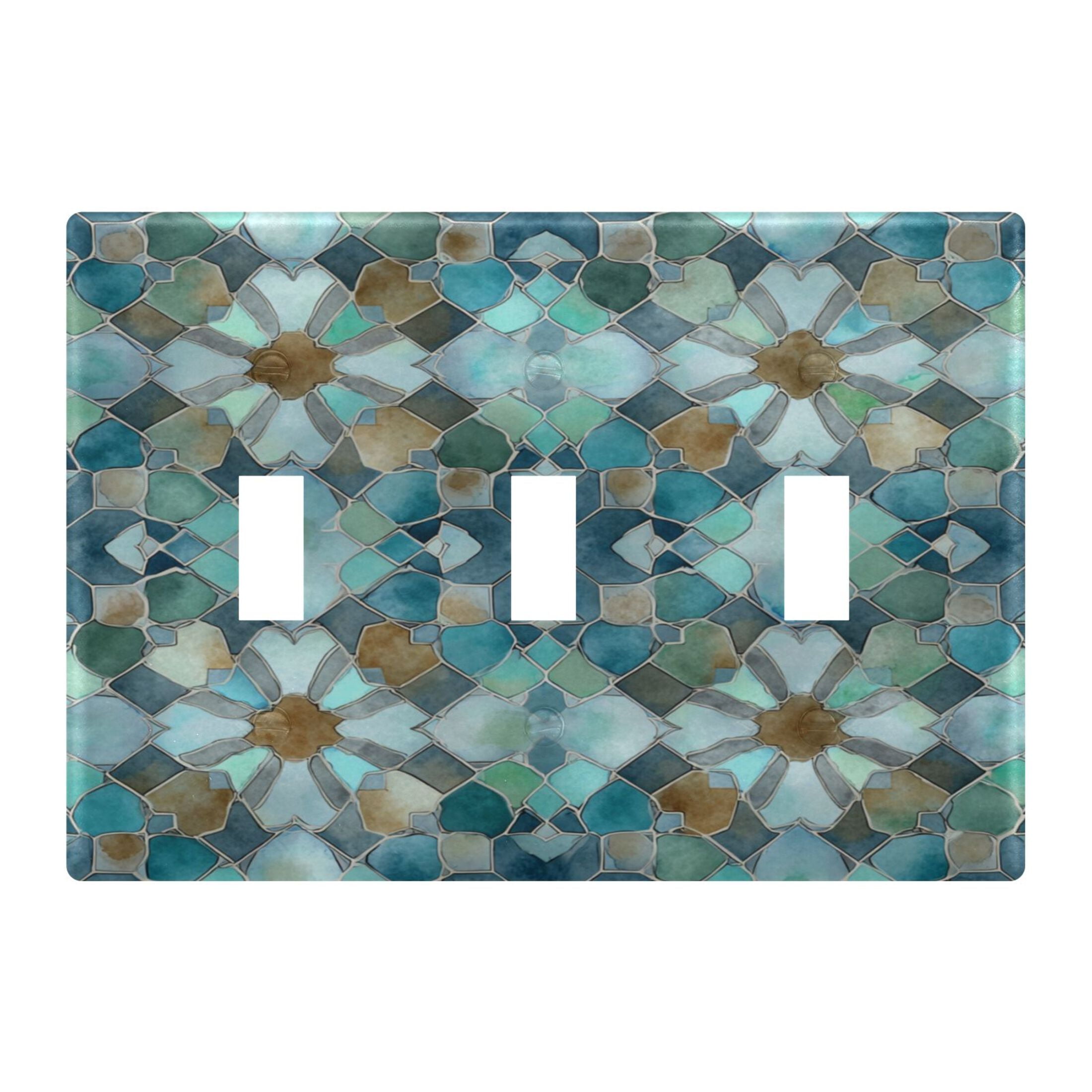 3-Gang Light Switch Wall Plate Outlet Cover for home electrical outlets ...