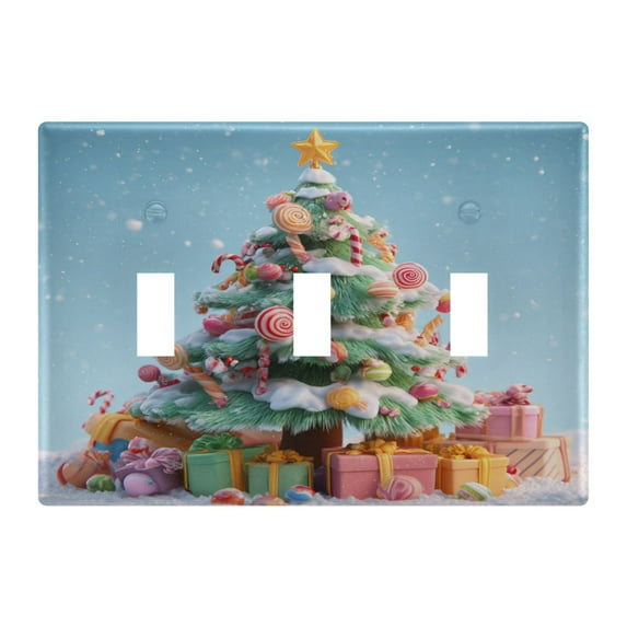 3-Gang Light Switch Wall Plate Outlet Cover for home electrical outlets ...