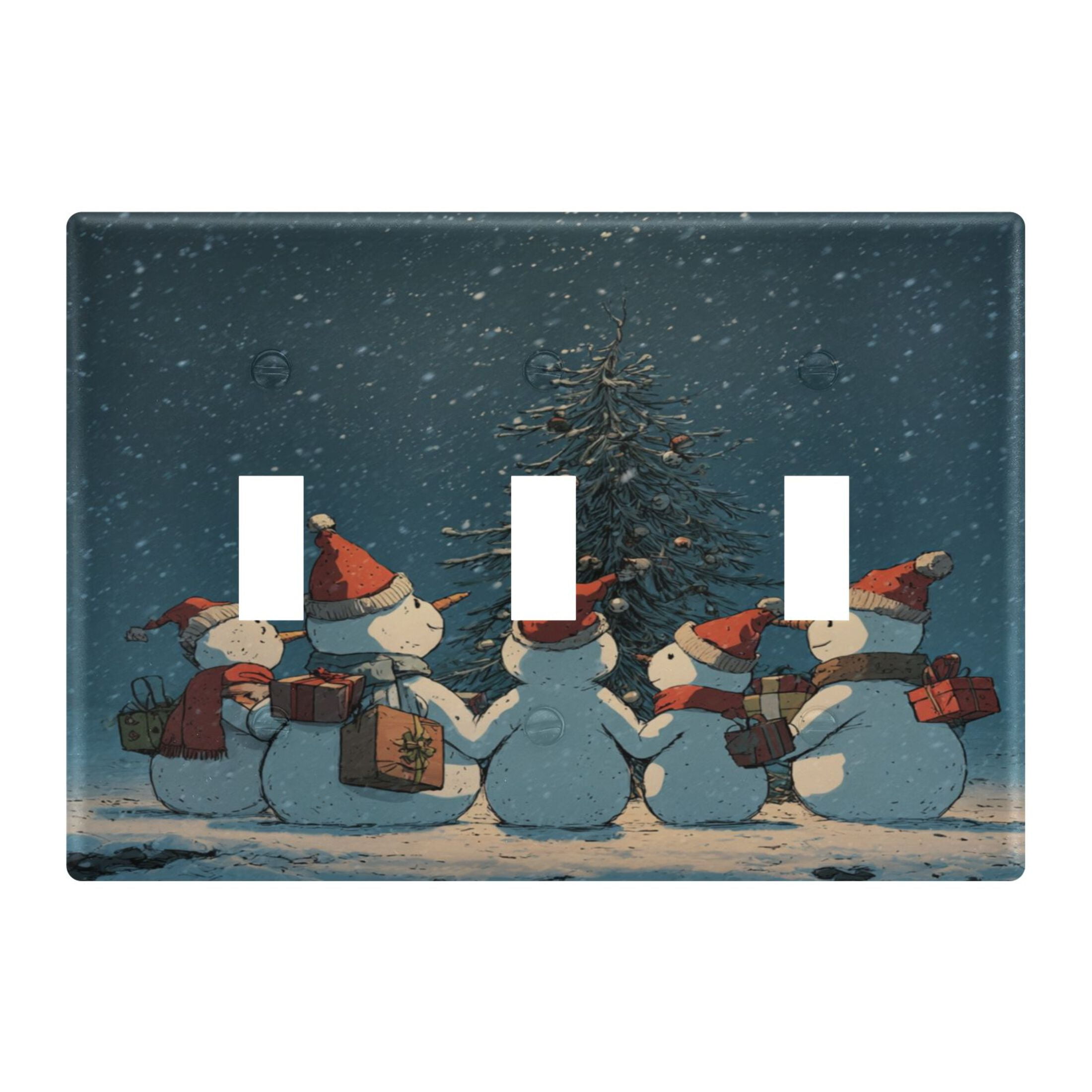 3-Gang Light Switch Wall Plate Outlet Cover for home electrical outlets ...