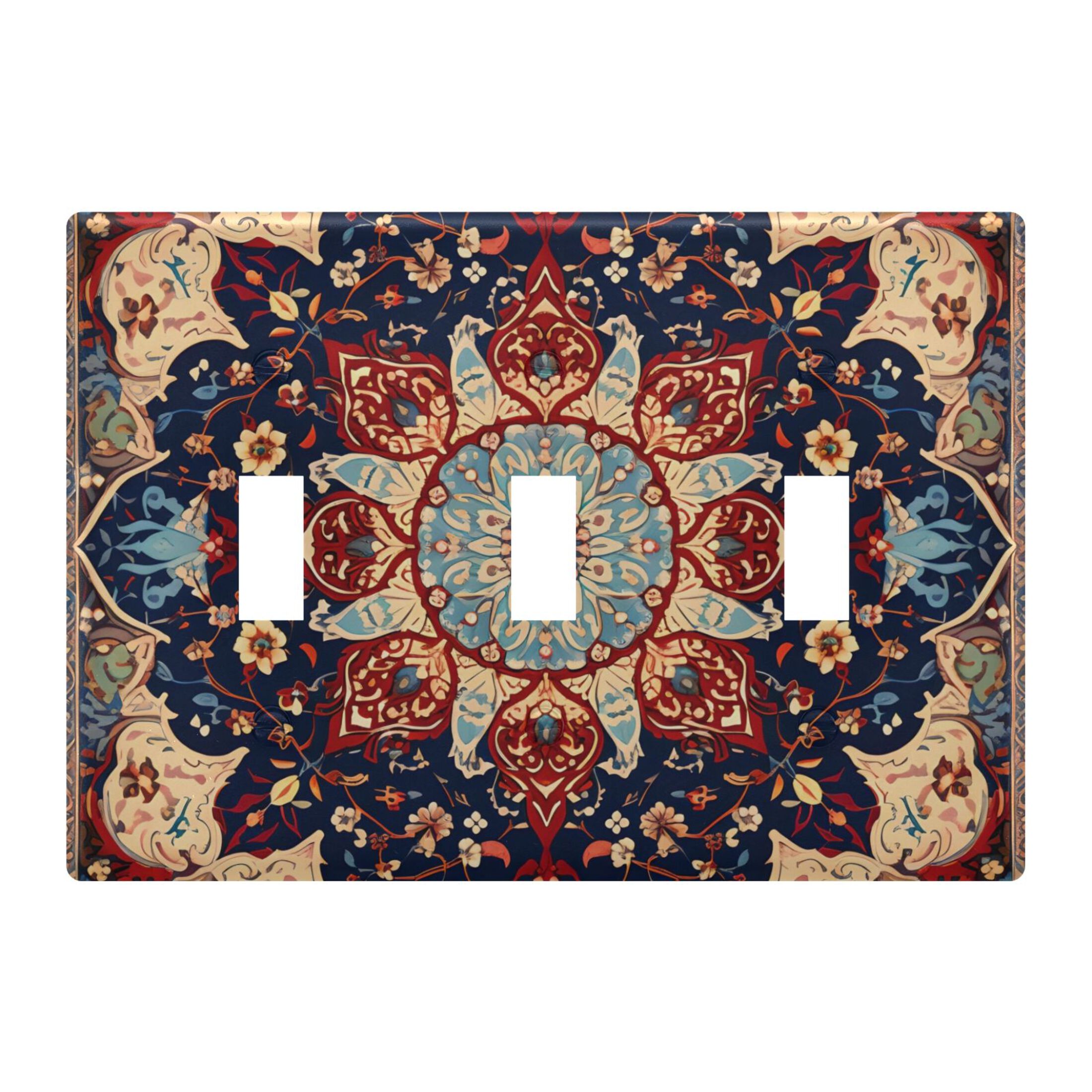 3 Gang Switch Covers Bohomia Print Light Wall Plate Home Faceplate ...