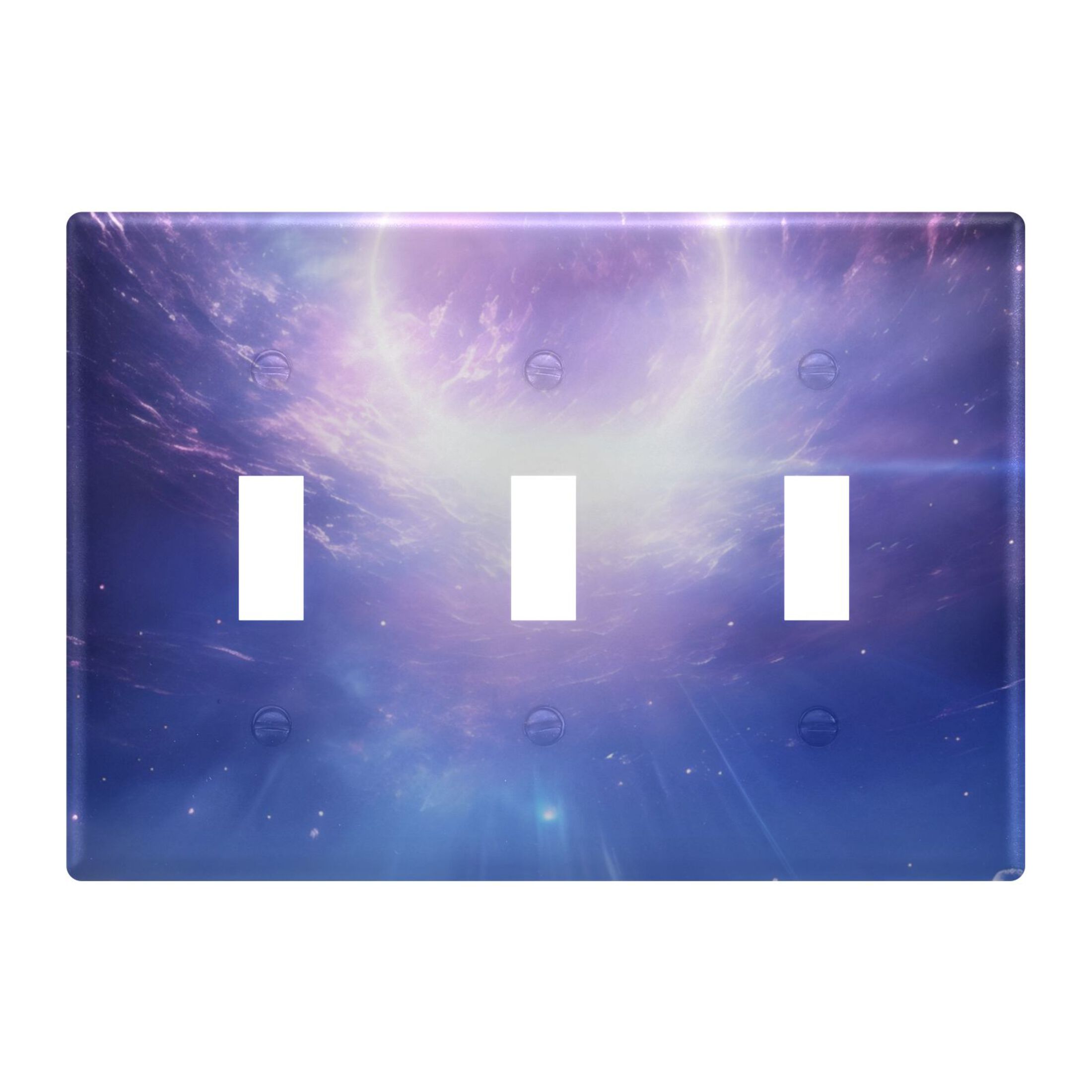 3 Gang Switch Covers Night Sky Light Wall Plate Home Faceplate Switch ...