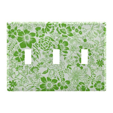 2 Gang Switch Covers Bees Strawberry Daisy Leaves Light Wall Plate Home ...