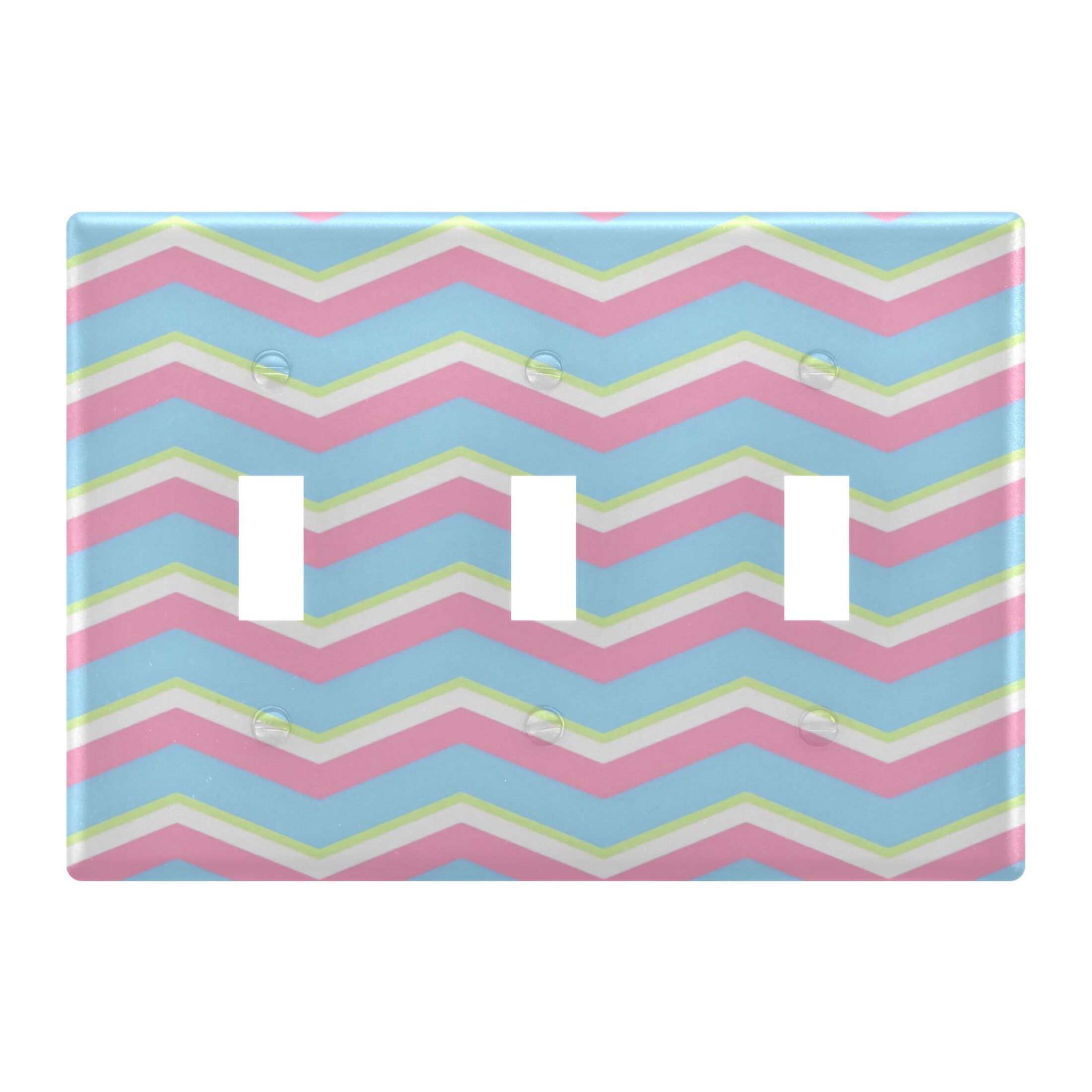 3 Gangs Switch Plate 6.37" × 4.48" Light Switch Cover Plate Wall Plate ...