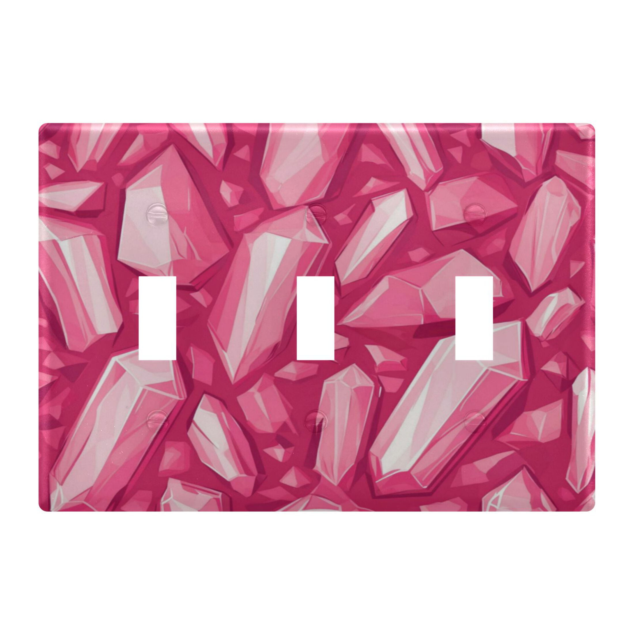 3 Gangs Switch Plate 6.37" × 4.48" Light Switch Cover Plate Wall Plate ...