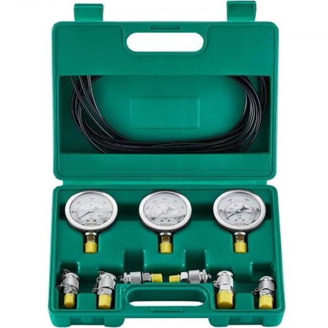 3 Gauge 250-400-600Bar 6-Test Couplings 3-Hydraulic Pressure Test Kit ...