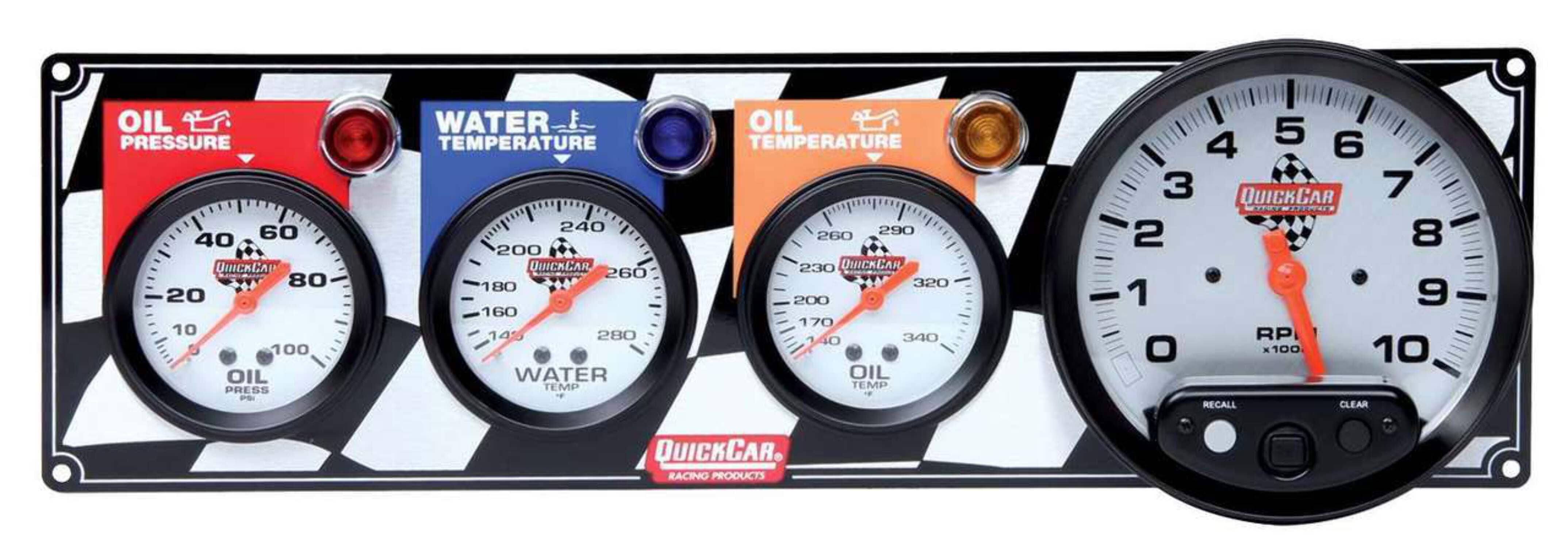 3 Gauge Panel with Tachometer - Walmart.com