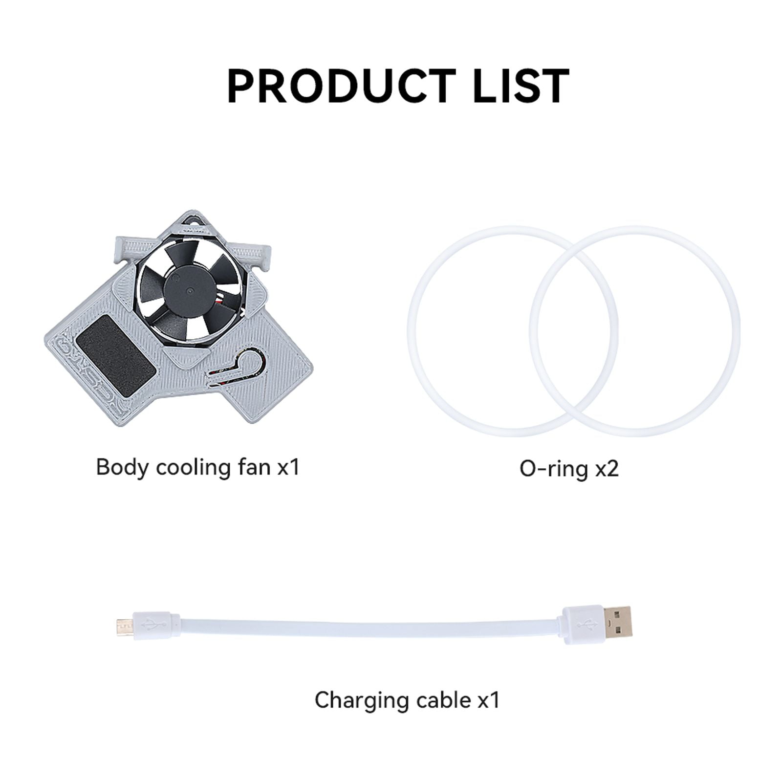 3 Gear Speed Quiet Mini Accessories Cooling Fan Flight Radiator ...