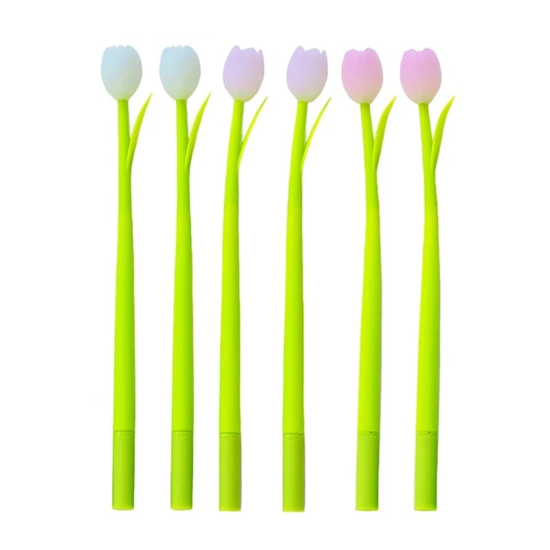 3 Gel Pens + 30 Refills 0.38mm Kawaii Creative Discoloration Plant ...