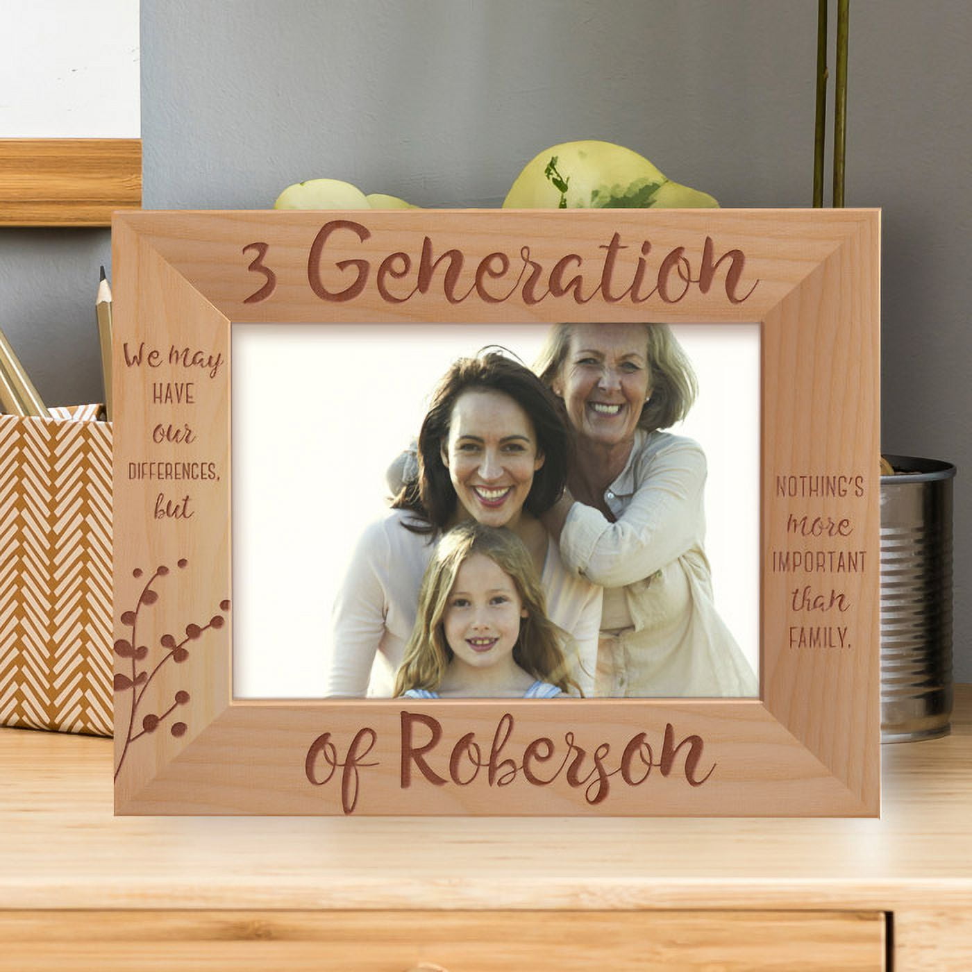 3 Generation We May Have Our Differences But Personalized Wooden Frame ...