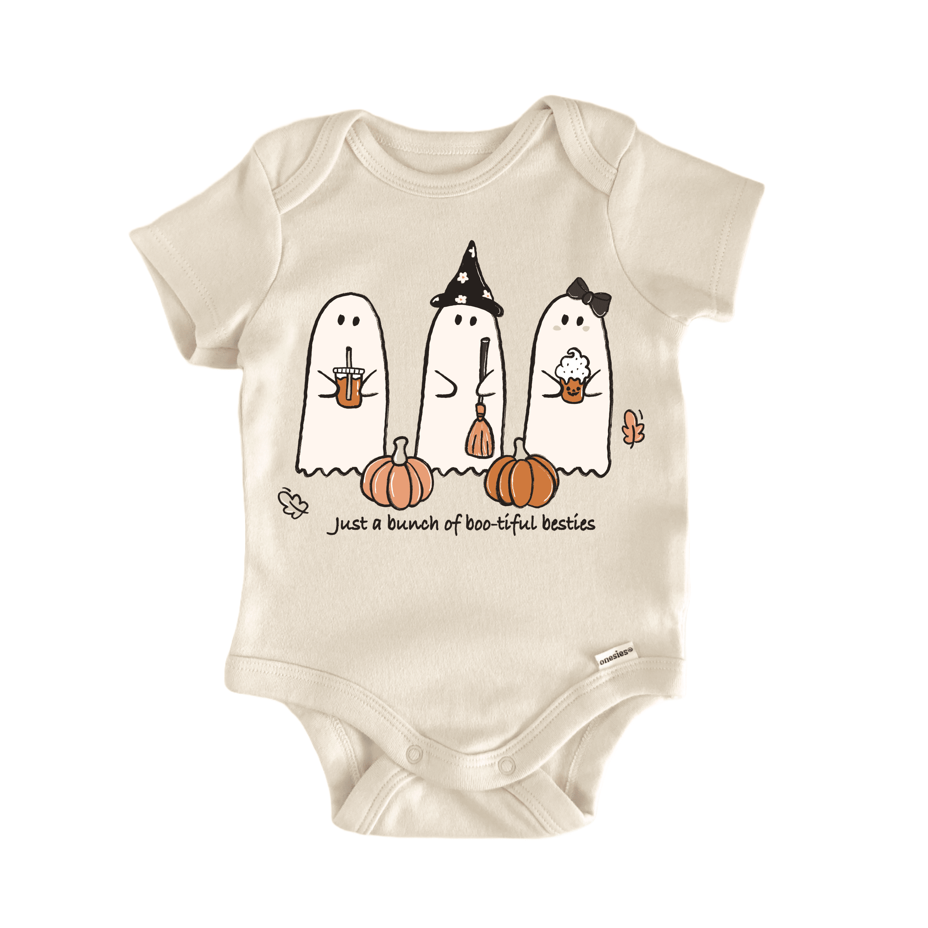 3 Ghost Besties Halloween Newborn Baby Bodysuit - Walmart.com