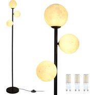 Ozarke Solstice Glass Globe Floor Lamp - Contemporary LED Standing ...
