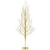 3' Gold Tree LED200 WmWht Flat Base - Walmart.com