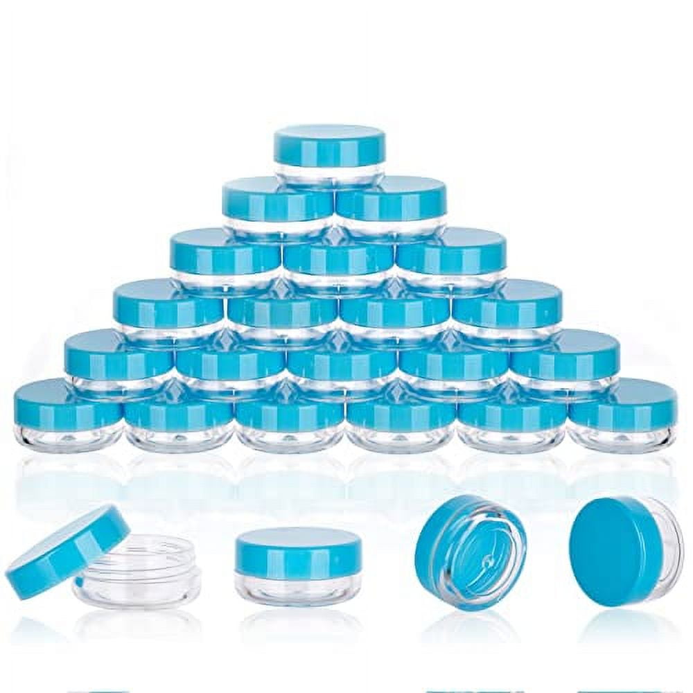 3 Gram Sample Containers with Lids, 25 Count Tiny Sample Jars, Empty ...