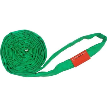 2 Pack 12 ft Green Polyester Endless Round Sling 5300 LBS Vertical ...