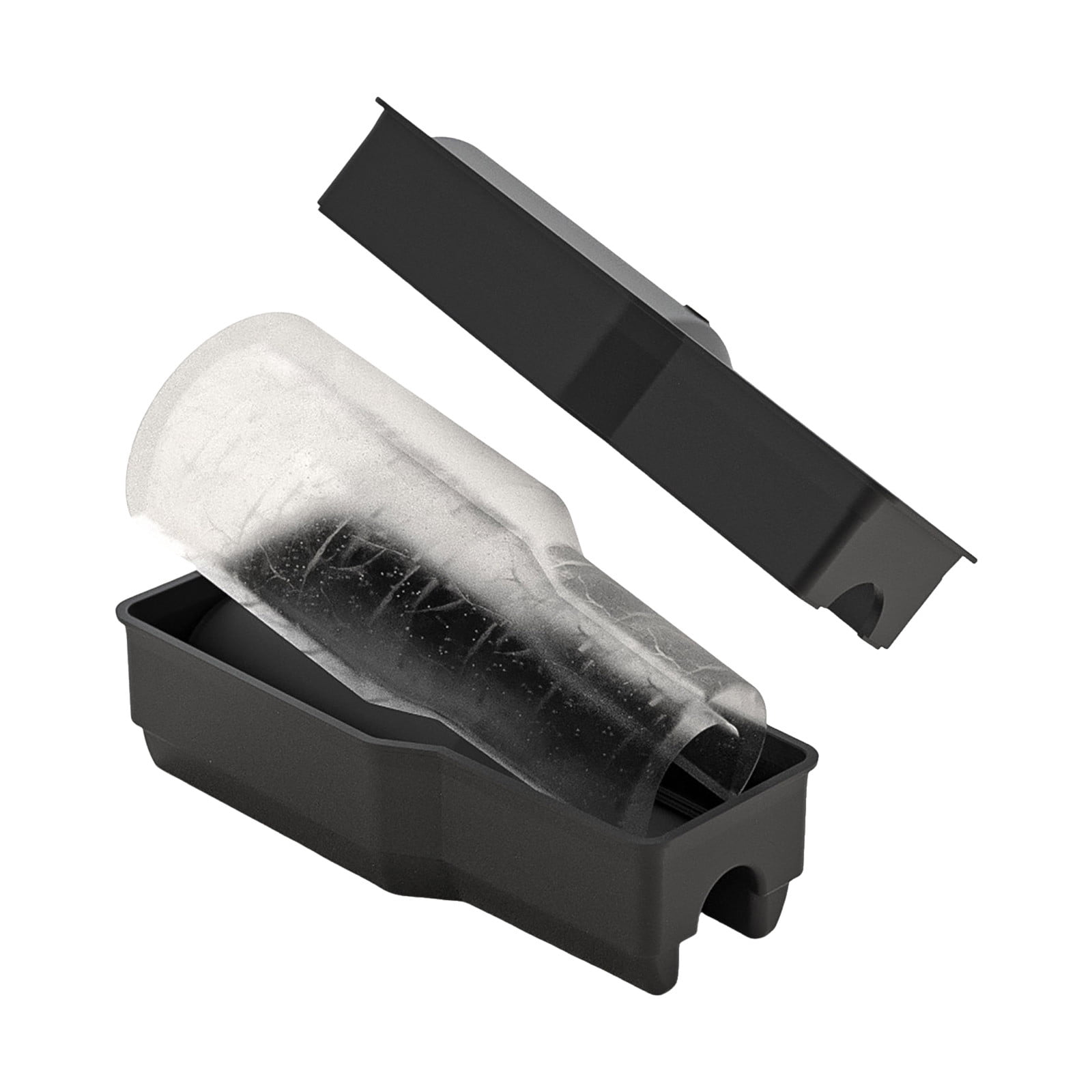 3 Grid Silicone Maker with Lid Hollow Cylinder Moulds 3 Compartment Ice ...
