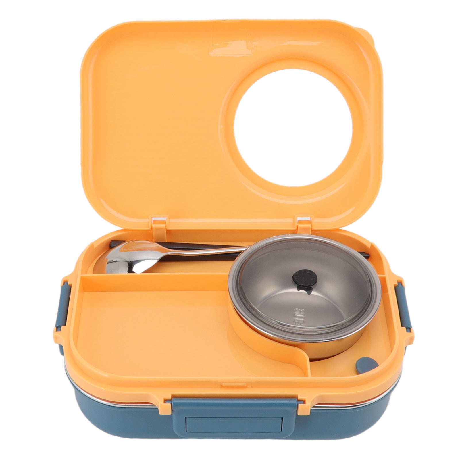 3,Grid Thermal Food Container, 304 Stainless Steel, Leakproof Design ...