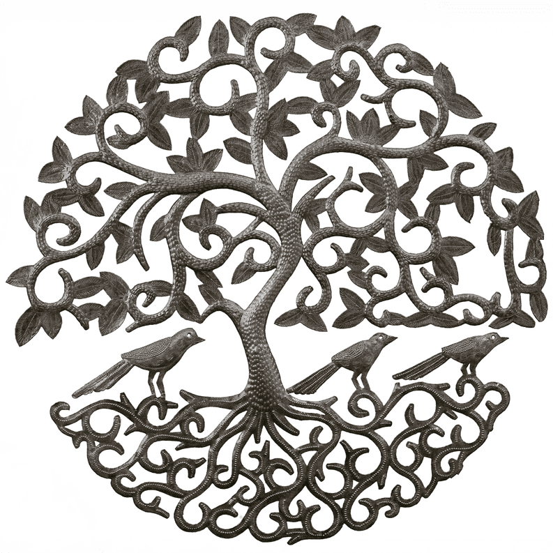 3 Grounded Birds under Curl Tree - Walmart.com