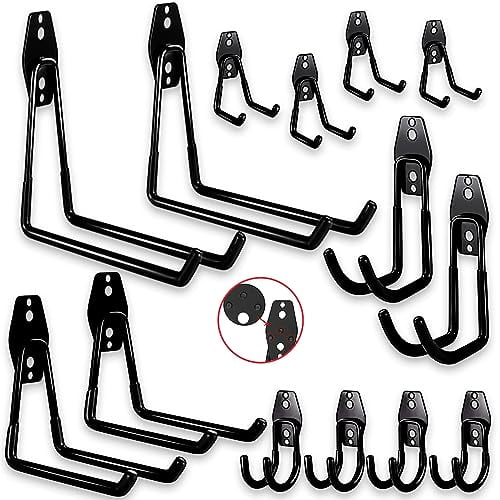 3-H Garage Wall Hooks 14 Pack,Garage Hooks Heavy Duty with Extra ...