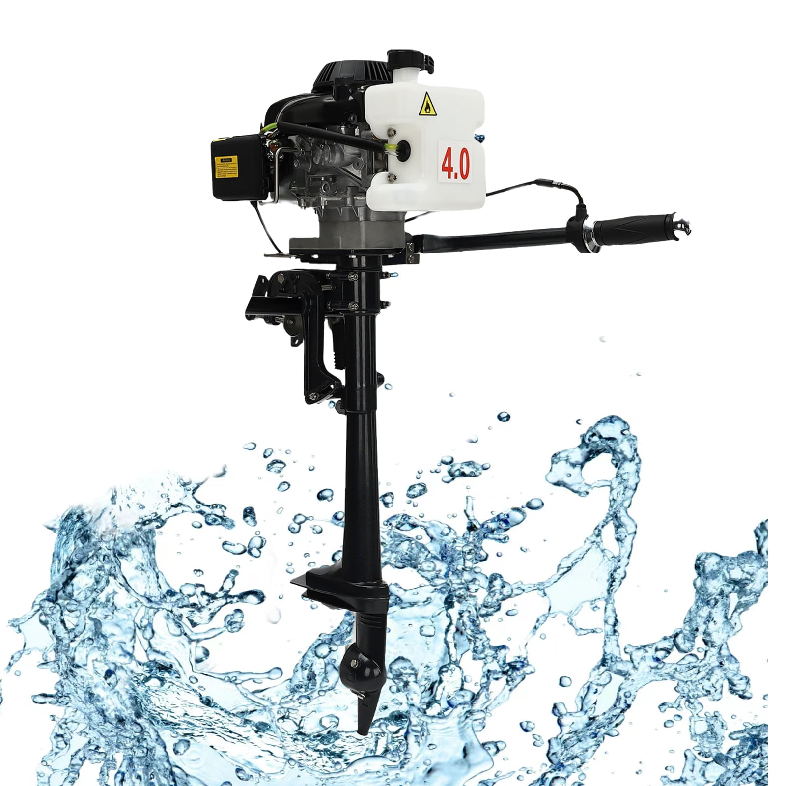 3 HP Gas Powered Mounted Outboard Motor Fishing Boat Engine, Heavy Duty ...