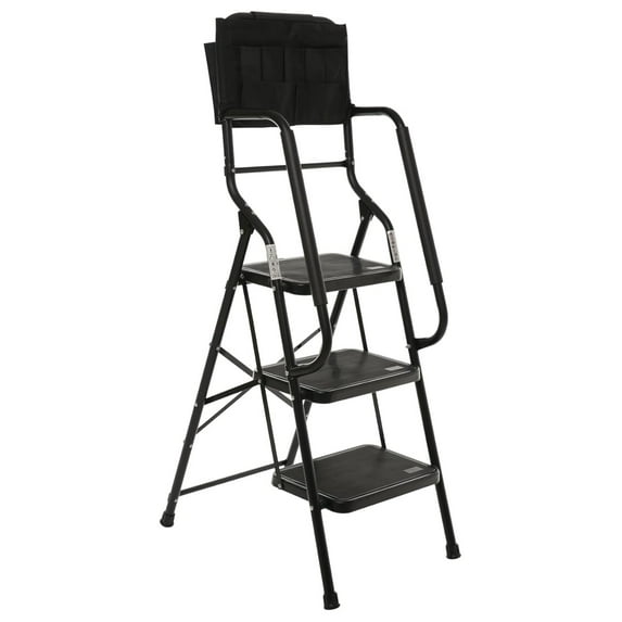 3 with Handrails 500 lb Capacity Step Stool Folding Ladders for Home ...