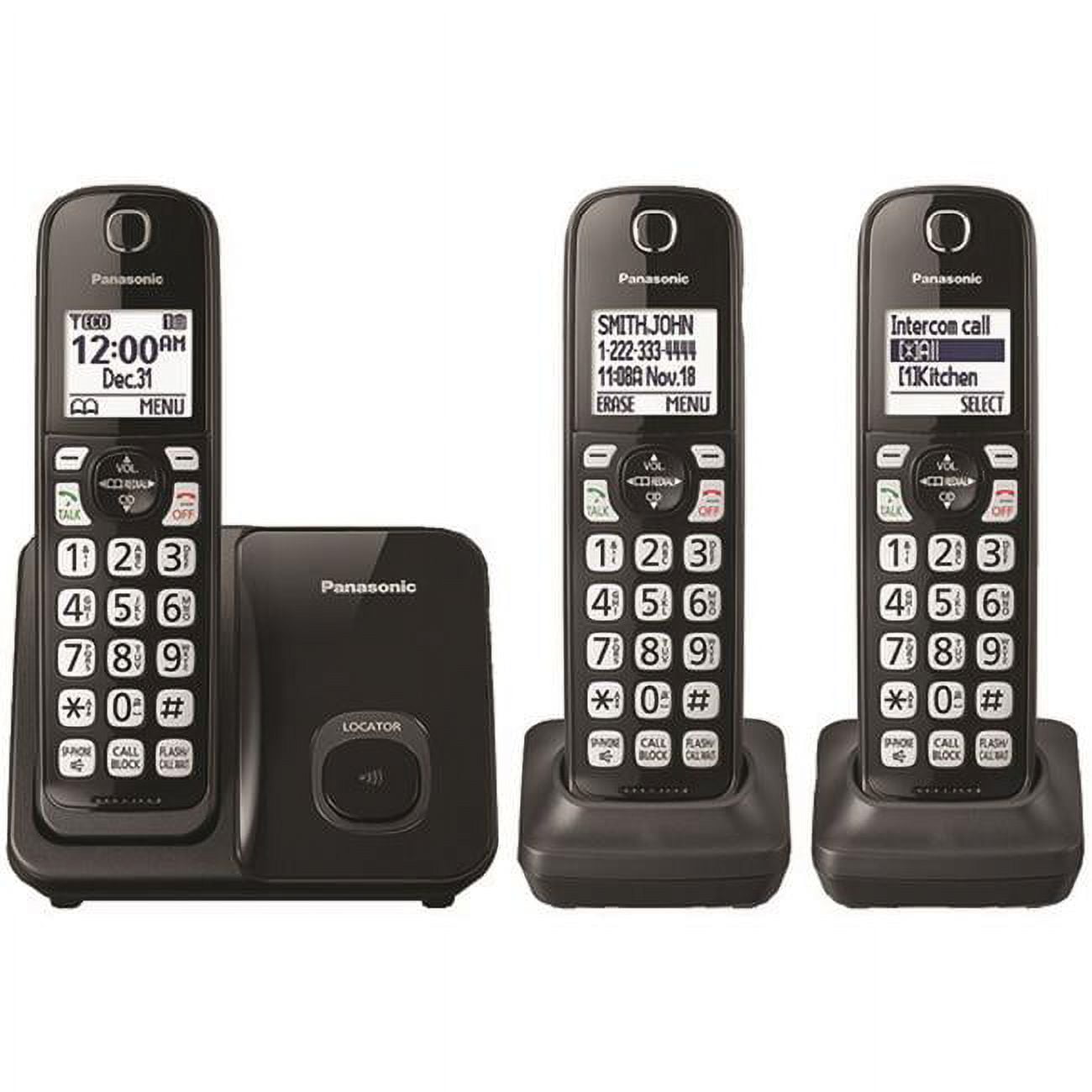 3 Handset Expandable Cordless Phone with Call Block - Walmart.com