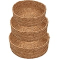 3 Handwoven Natural Wicker Storage Baskets Multipurpose Rustic for Home ...