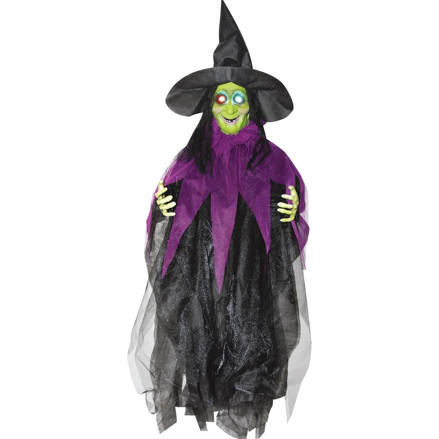 3' Hanging Light up Witch - Walmart.com