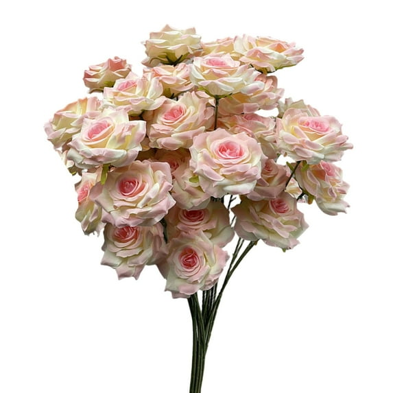 3 Head Artificial Rose Flowers Faux Rose Bouquet Interior Decoration ...