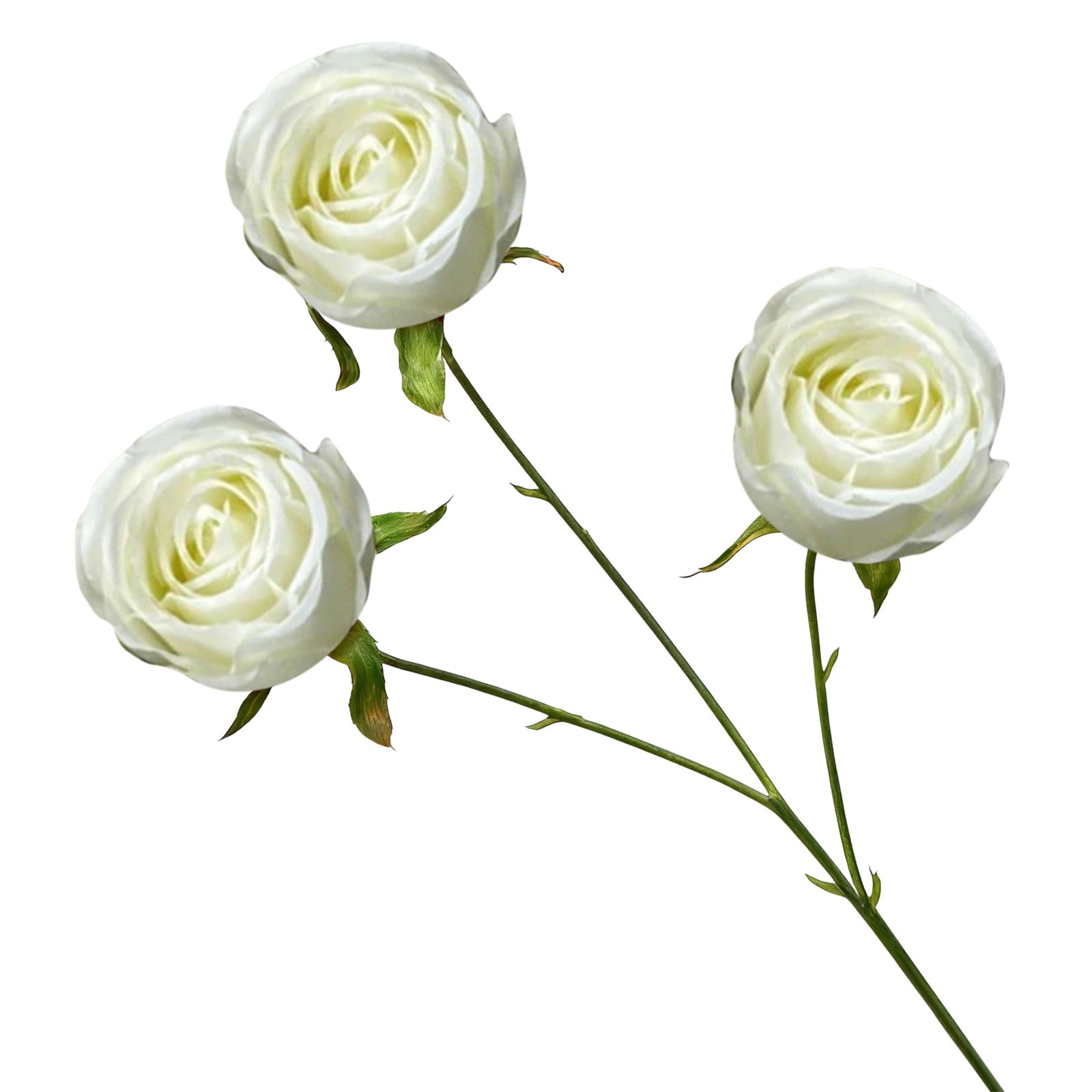 3 Head Rose Artificial Flowers Flowers Rose Flowers Interior Decoration ...