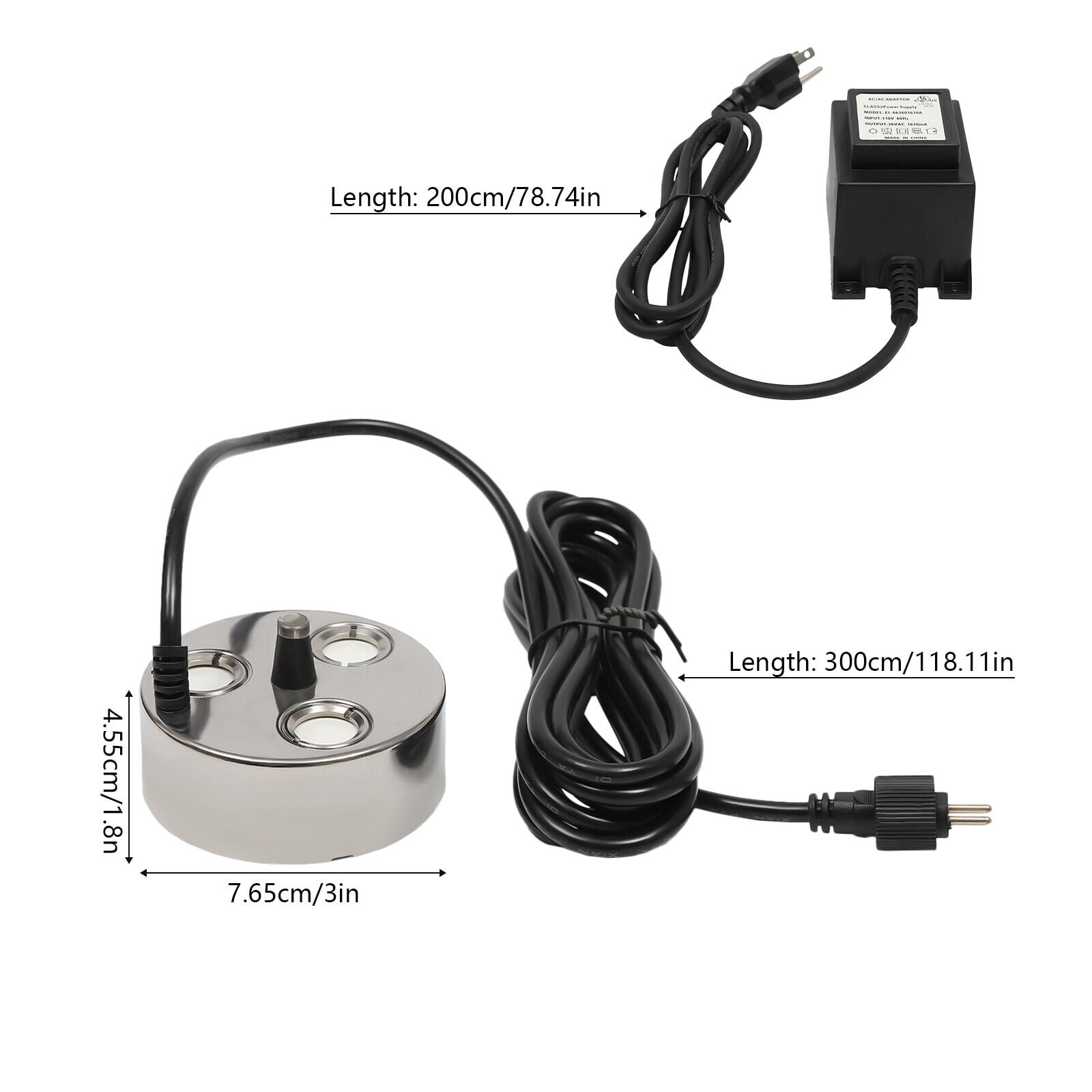 3 Head Ultrasonic Humidifier Hydroponics 900ml/H Grow Room Mist Maker ...