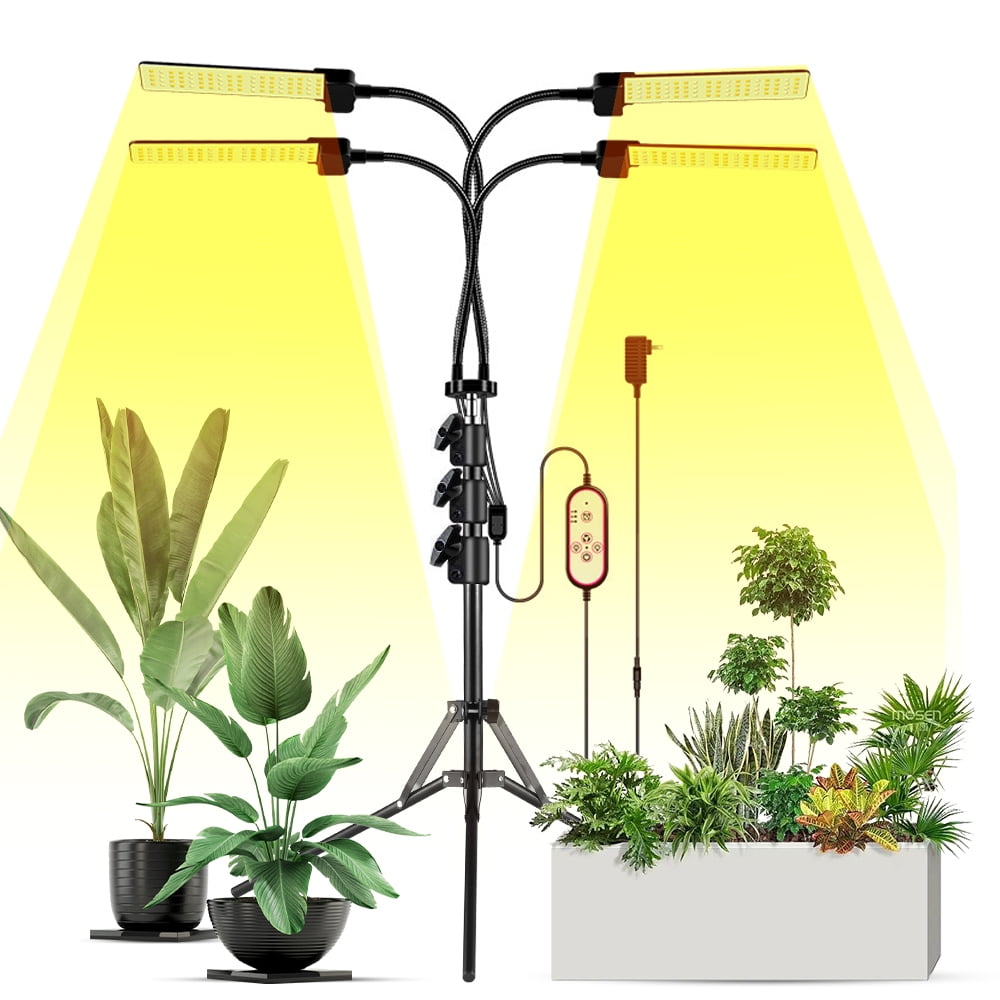 3 Heads LED Grow Lights for Indoor Plants Full Spectrum 3 Light Modes 5 ...