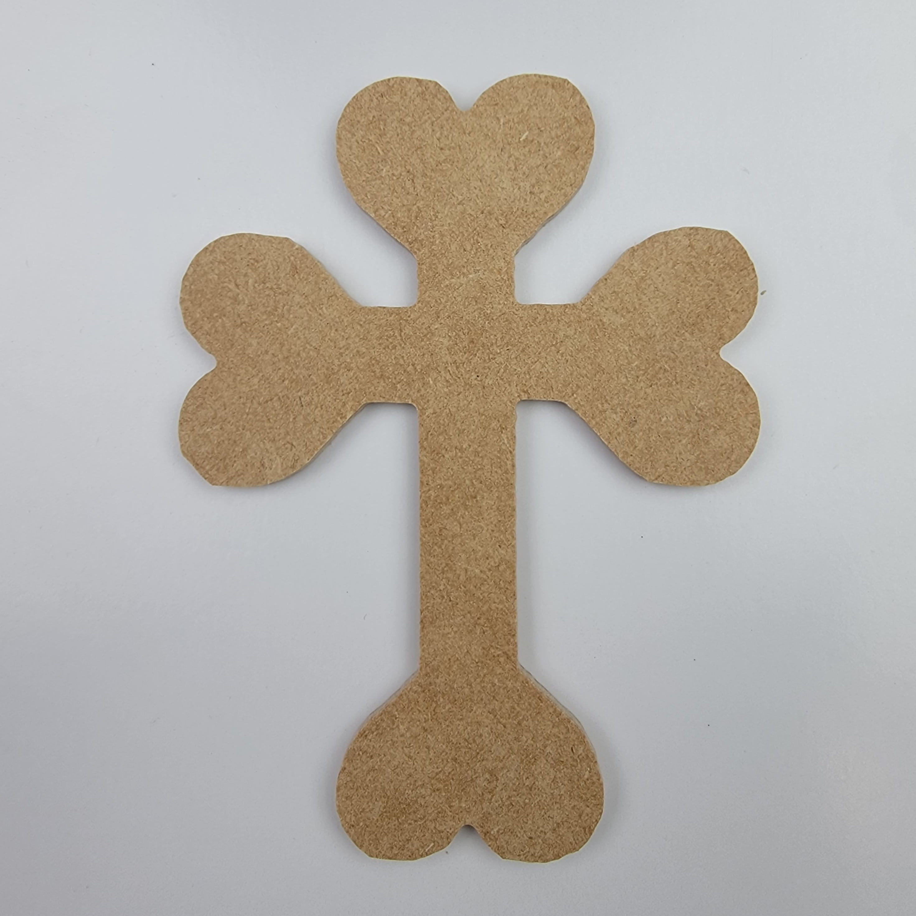 3" Heart Décor Cross #29, Unfinished Wood Art Shape by Wooden Craft ...