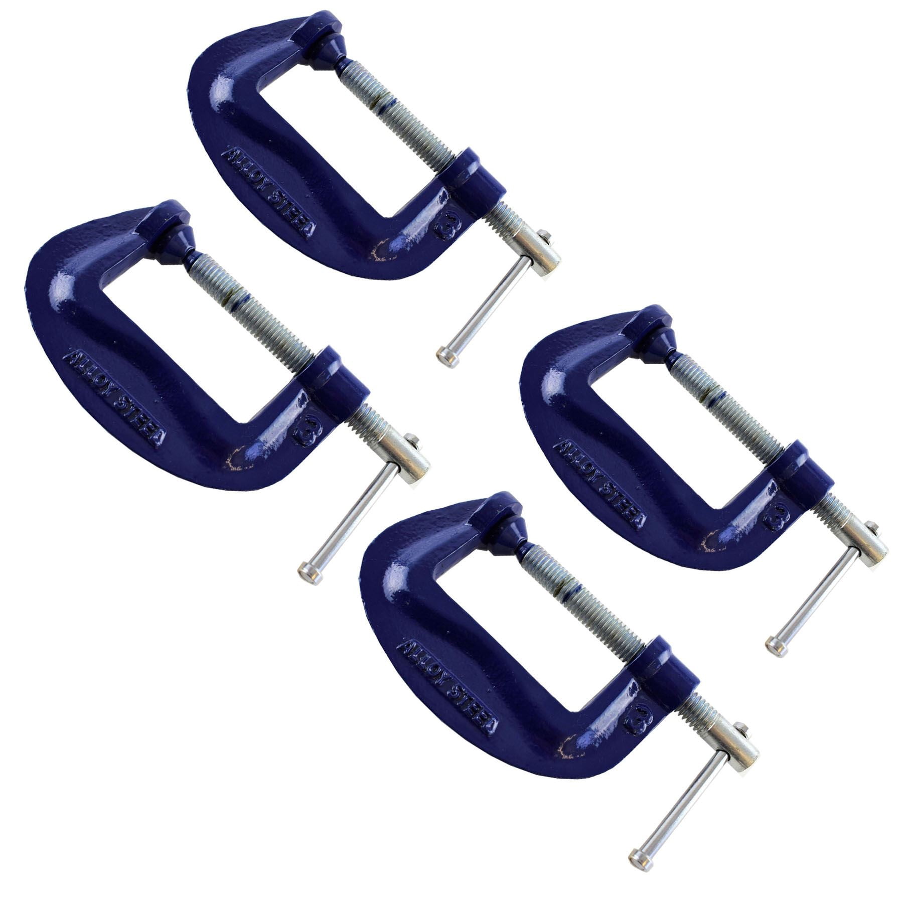 3" Heavy Duty G Clamp (4 Pack) C Grip Holder Clasp Vice TE295 - Walmart.com