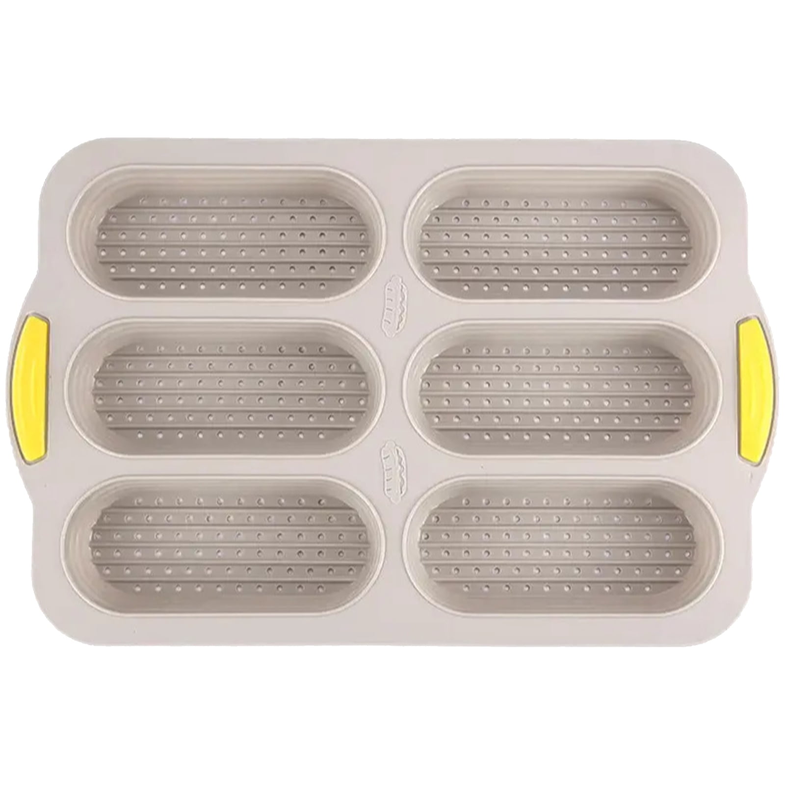 3. Heavy Duty Silicone Cake Pan with 6 Cavities, Nonstick Design for ...